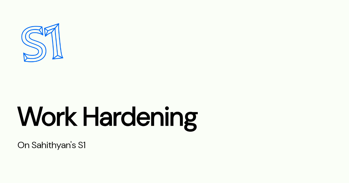 Work Hardening | Sahithyan's S1